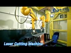 Double Robot Laser Cutting Machine Edges / Holes For Sheet Metal