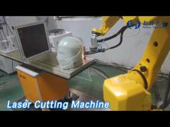 3D Laser Cutting Machine Robot 6 Axis Glass / Carbon Fiber For Helmet