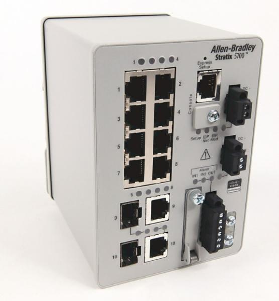 Quality Allen Bradley 1783-Bms10cgn Stratix 5700, 8 Copper 10/100 Ports, 2 Combo(Copper Or Sfp Slot) for sale