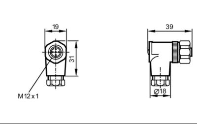 China IFM Female wirable connectors E11252 SDOAH040VASFKPG | part no : E11252 Industrial pressure sensors Industrial pressure sensors  level transmitters Pressure transmitters for sale