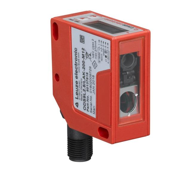 LEUZE ODS9L2.8/LAK-100-M12 Scanner de Segurança a Laser. 100° Detecção de Ângulo Largo para Armas Robóticas e Linhas de Montagem Automáticas. IP67 Tipo 3 SIL1.
