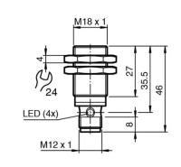 China NBB8-18GM30-E3-V1 Inductive Proximity Sensor 18mm Range M30 Thread  OEM Switch for sale