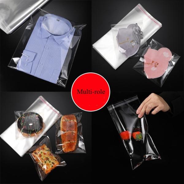 Quality Width 10cm Transparent Cellophane Clear Polybag Opp Plastic Self Adhesive Clear for sale