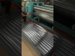 O calibre telhando de aço ondulado galvanizado da folha 40g 60g 28 zinca metal revestido do ferro