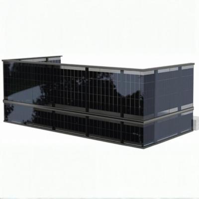 China Energy Generating Solar Railings 265W Glass Photovoltaic Railing Balustrade Fences for sale