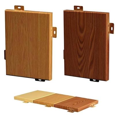 China Indoor Wood Grain Aluminum Panels Outdoor Eco Wood Grain Aluminum Sheet for sale