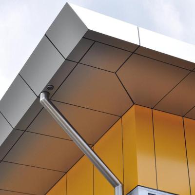 China Single Panel Aluminum Single Panel Curtain Wall Wood Grain 3D Architectural Curtain Wall for sale
