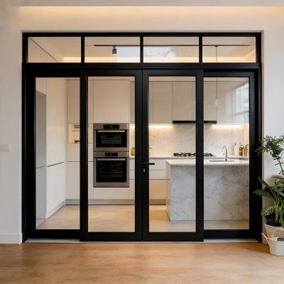 China Interior Narrow Frame Aluminum Sliding Door Double Sliding Door For Balcony Bathroom for sale