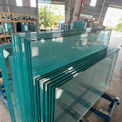 China 6/8/10/12mm Clear Tempered Laminated Safety Glass with Customizable Size for Building Windows and Balcony Railing for sale