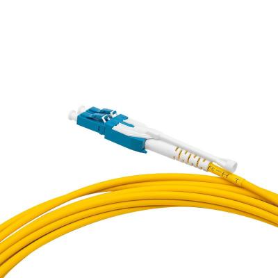 Cina 5 metri LC/LC - UPC - Monomodale - Uniboot con Pull Push Tab- Cavo patch in fibra ottica OFNR duplex in vendita