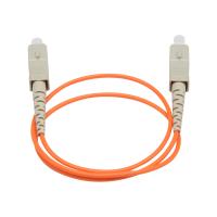 China Simplex Multimode PVC Fiber Optic Patch Cable SC/MM to SC/MM for sale