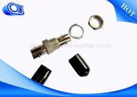 China Singlemode Metal ST TO ST Adapter Simplex Optical Fiber Coupler for sale