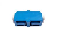 China FTTH  LC UPC SM Simplex Duplex Adapter Flange Coupler Plastic Material  type to ethernet for sale