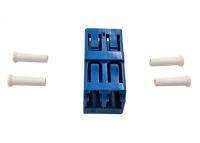 China FTTH  LC UPC SM Simplex Duplex Adapter Flange Coupler Plastic Material  type to ethernet for sale