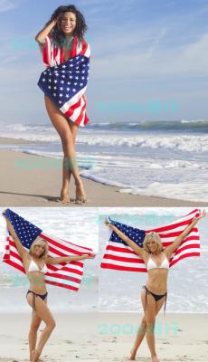 China 70*140cm(27''*55'')Cotton Canadian flag American flag British flag Summer Beach Towel for sale