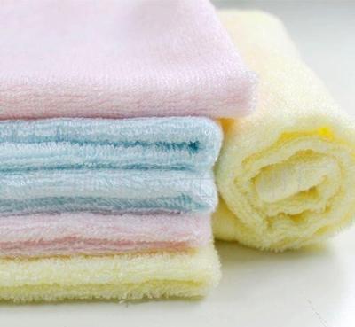 China 26*26cm（10''*10''）Natural Bamboo Fiber Baby Bibs Soft Small Towel Multi-functional Towel for sale