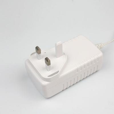 China White CE Switching Power Adapter , 12V 3A switching power supply UK plug for sale