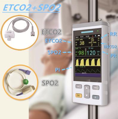 Chine Moniteur patient tenu dans la main rechargeable Vital Signs Monitor de pouce NIBP SpO2 etco2 de PC100E 3,5 à vendre