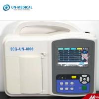 China UN8006 Portable 6-Channel ECG Machine Touch Screen 12-Lead 80mm Thermal Printer for sale