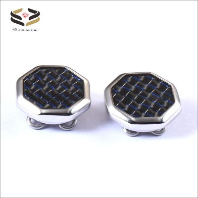 Cina Collegamenti a manette in fibra di carbonio Collegamenti a cravatta Clamps Coperture a bottone per uomini Camicia e maglietta in vendita