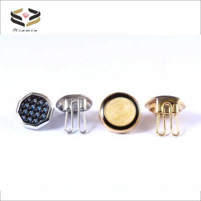 Cina Collegamenti a manette in fibra di carbonio Collegamenti a cravatta Clamps Coperture a bottone per uomini Camicia e maglietta in vendita