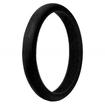 Cina Anello in silicone di gomma da donna con tecnologia di incastonatura a canale, classico scintillante, fascia nuziale in gomma, multi colori, 2,7 mm in vendita