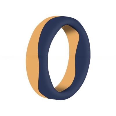 Cina Anello di silicone femminile geometrico 5.7 mm a due toni traspirante per il matrimonio in vendita