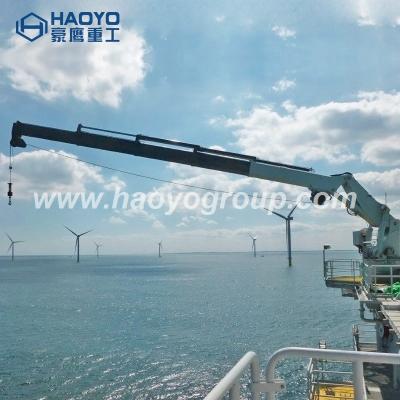 China 1-5TON HYDRAULIC KNUCKLE BOOM AHC MARINE DECK CRANES FOR SALE for sale