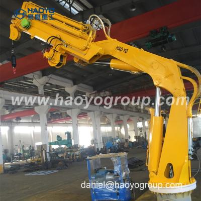 China High Performance Folding Telescopic Boom Marine Deck Crane for Sale for sale
