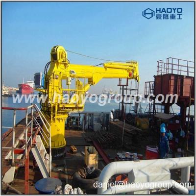 China 1t@31m Telescopic Boom Marine Crane with ABS, BV, CCS Certificate for sale