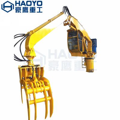 China HAOYO Good Quality Fixed Material Handle Crane For Scrap Metal,Coal,Woods for sale
