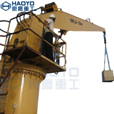 China Hot sale 5ton/13.5m Stiff Boom Marine Hydraulic Deck Crane For Sale for sale