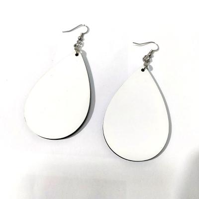 China Matte White Water Drop Shape Dye Sublimation Blanks for sale