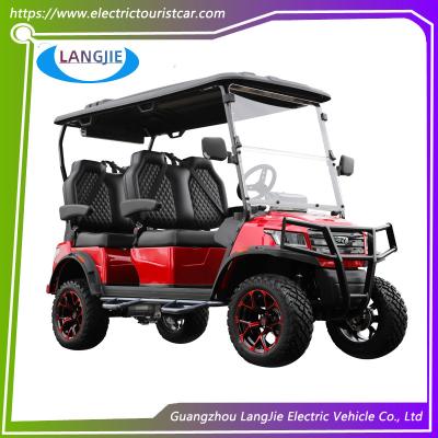 China Luxe CE goedgekeurde elektrische jachtwagens 4 personen golfkar 48v controller voor park luchthaven for sale