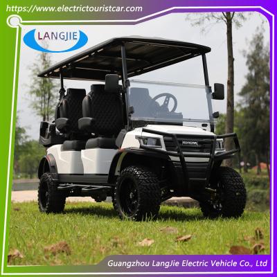 China 6 zitplaatsen elektrische jachtwagen met 48v controller en position light elektrische golfkar voor VIP gasten for sale