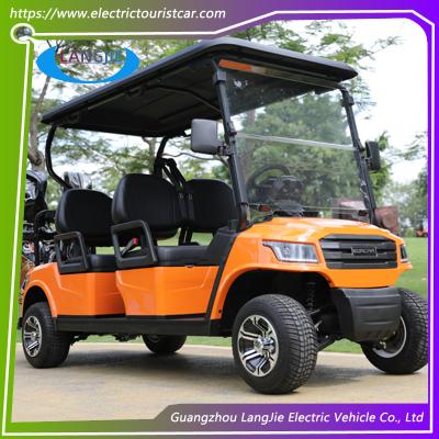 China Certificado CE com telhado 4 lugares Carrinhos de golfe elétricos baratos Preço com bateria de 48V for sale