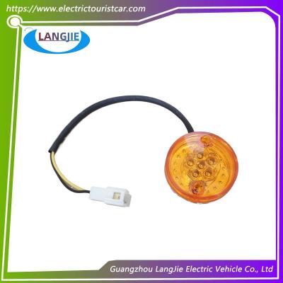 China Marshell Golf Cart Side Taillight LED Circular Left Front And Right Turn Signal Orange 12V Rear Taillight for sale