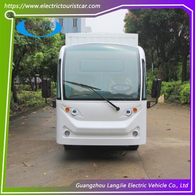 China 2 zitplaatsen Elektrische vrachtwagen AC Motor Elektrische Transit Van Voor Hotel Buggy Car Met Deur Te koop