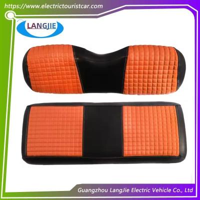 China Κάλυψη από δέρμα για κάθισμα αυτοκινήτου Golf Car Club Πίσω στήθος Πορτοκαλί κάλυψη καθίσματος for sale