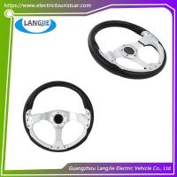 China EZGO Fixed Black Frame Modified Steering Wheel For Golf Cart Components for sale