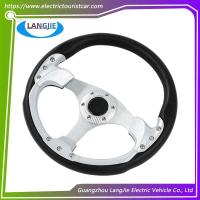 China EZGO Fixed Black Frame Modified Steering Wheel For Golf Cart Components for sale