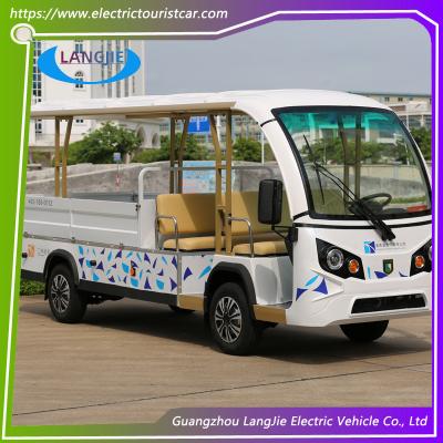 China Coche de patrulla eléctrico de color blanco 7.5kW DAC motor impulsado por batería con una furgoneta de carga cerrada for sale