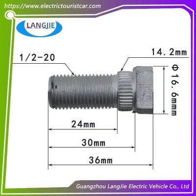 China EZGO Golf Cart Tire Bolt Nut Parts Round And Square Head Styles for sale