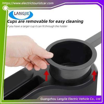 China Carro de golf sin perforación apoyabrazos traseros con soporte para tazas y compartimiento de almacenamiento de teléfonos en venta