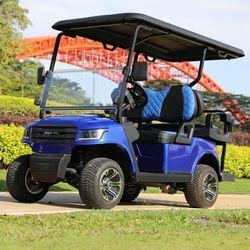 China 48V Battery Operated Luxury 4 Seaters Electric Golf Cart with 80-100km Range for sale
