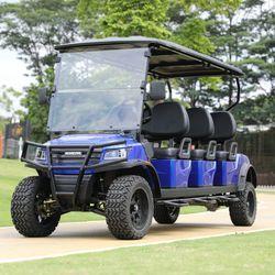 China 6 Seats Electric Golf Car with 48V Battery and 30% Climbing Ability for Golf Courses for sale