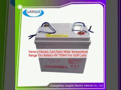 6V 170AH Bateria seca de amplo intervalo de temperatura para peças personalizadas de carros de clube