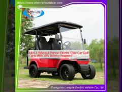 Carrinho de golfe de 4 pessoas de 48V com certificação CE 5kw Off Road Carrinho de golfe de carro elétrico de novo estilo