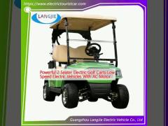 Krachtige elektrische golfclub auto 2 zitplaatsen met AC motor 48V 4KW Low Speed Golf Car