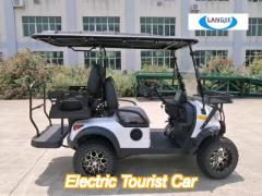 4 Wheel Electric Golf Cart 4 Seats Resort Car AC Motor Electric Car Tour for Hotel